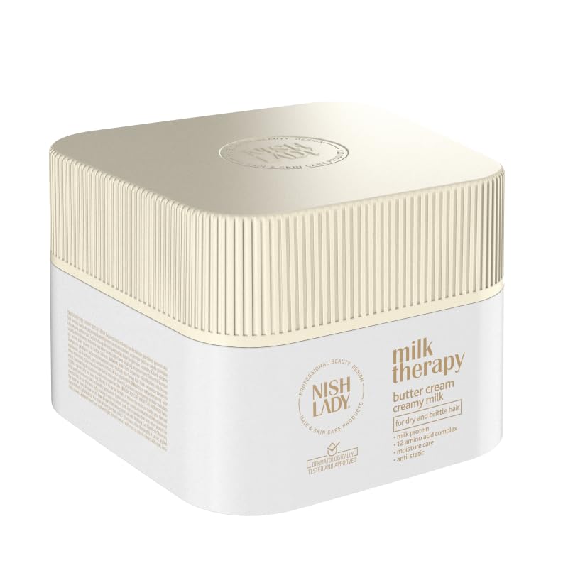 NishLady Milk Therapy Butter Cream Hair Mask for Dry & Brittle Hair (2
