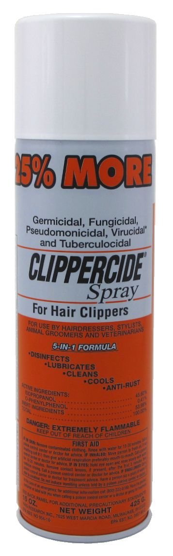 Clippercide Disinfecting & Lubricating Clipper Spray (15oz)