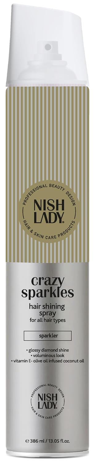 NishLady Crazy Sparkles Hair Shining Spray for All Hair Types - Sparkl