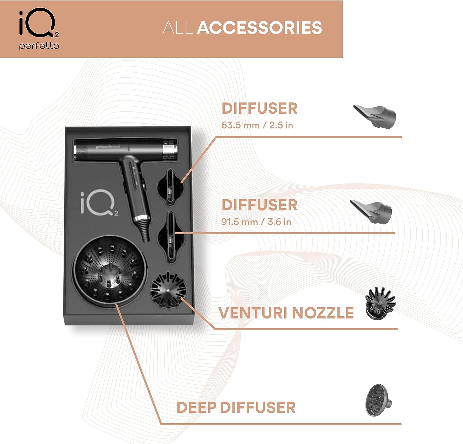 GAMA Italy Professional iQ2 Perfetto Intelligent Hair Dryer
