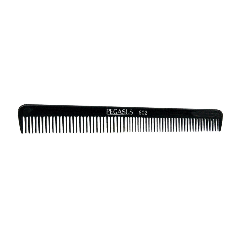 Pegasus Hard Rubber Comb (602) 6" Men's Tapered Pocket Comb