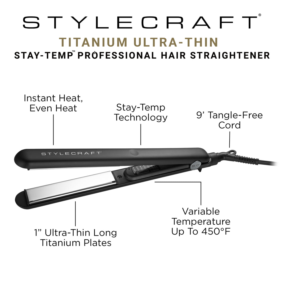 Titanium Plate Flat Iron