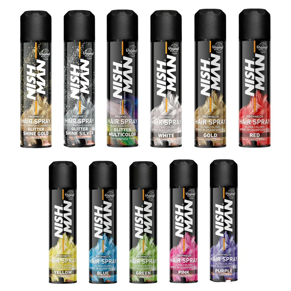 Nishman Pro Mech Temporary Hair Color Spray (150ml/5.1oz)