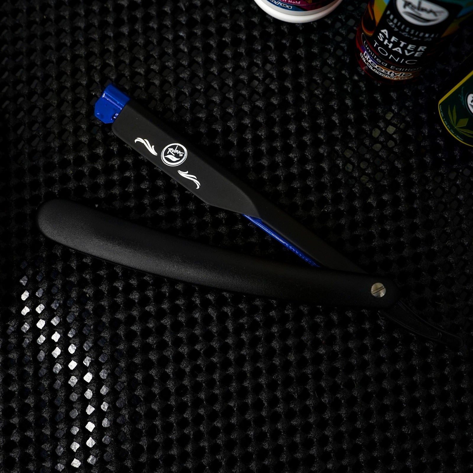 Rolda Classic Matte Black Straight Razor Blade Holder