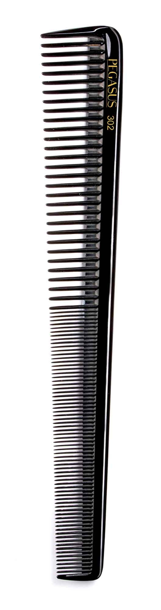 Pegasus Hard Rubber Comb (302) 7" Barber Comb