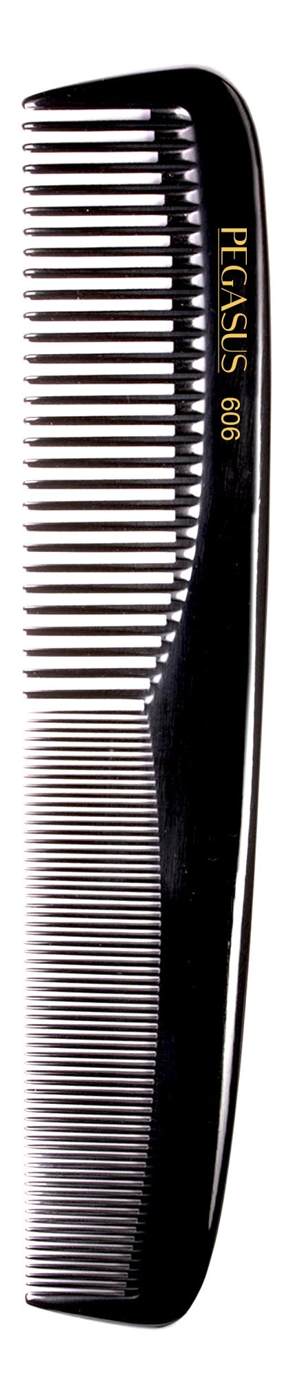Pegasus Hard Rubber Comb (606) 7 1/2" Smooth/Round Large Cutting Comb