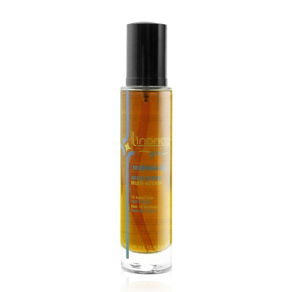 Linange Spa Moringa Oil 10 Actions Light & Bright Hair Elixir (100ml/3