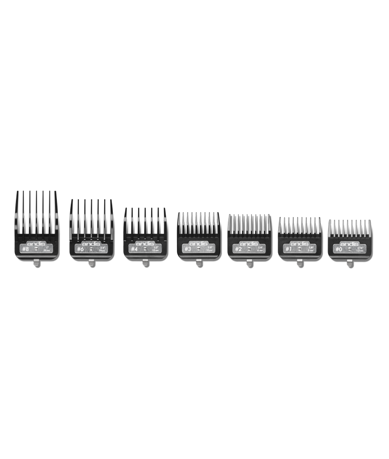 Andis BG Series Premium Metal Clip 7-Piece Comb Set (33640)