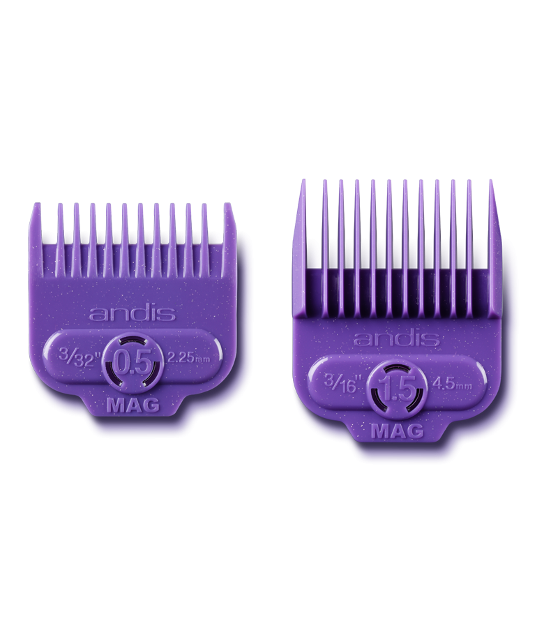 Andis Single Magnetic Dual Pack Comb Set - Size 0.5 & 1.5 (66560)