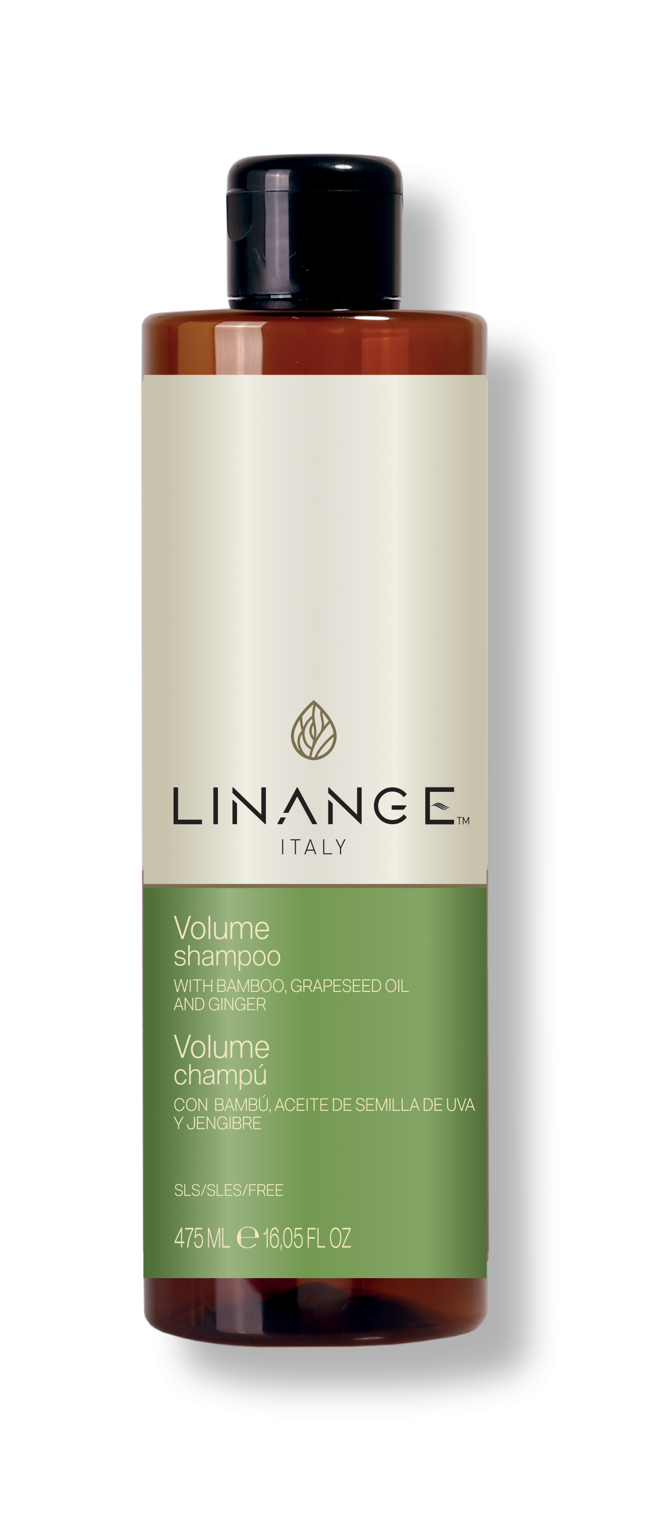 Linange Volume Ginger, Grapeseed & Bamboo Shampoo